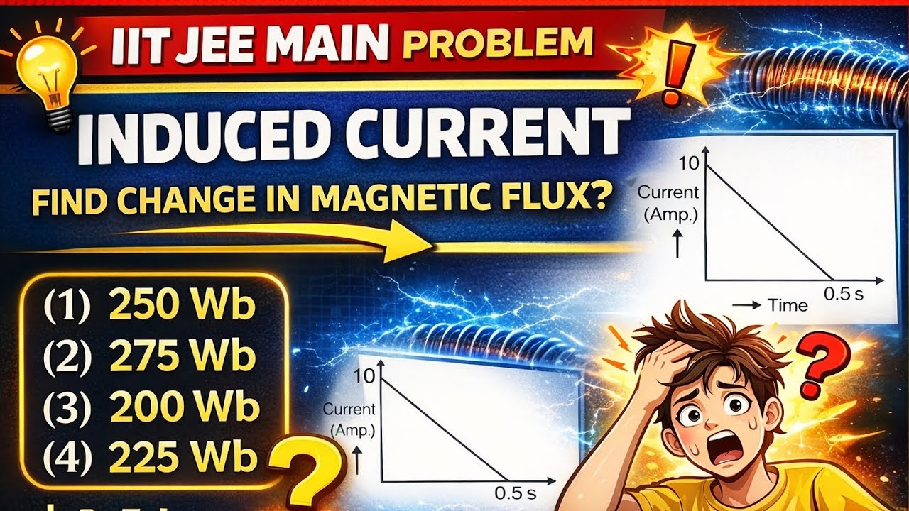 Induced Current & Magnetic Flux | IIT JEE Main Physics Problem 🔥 - YouTube