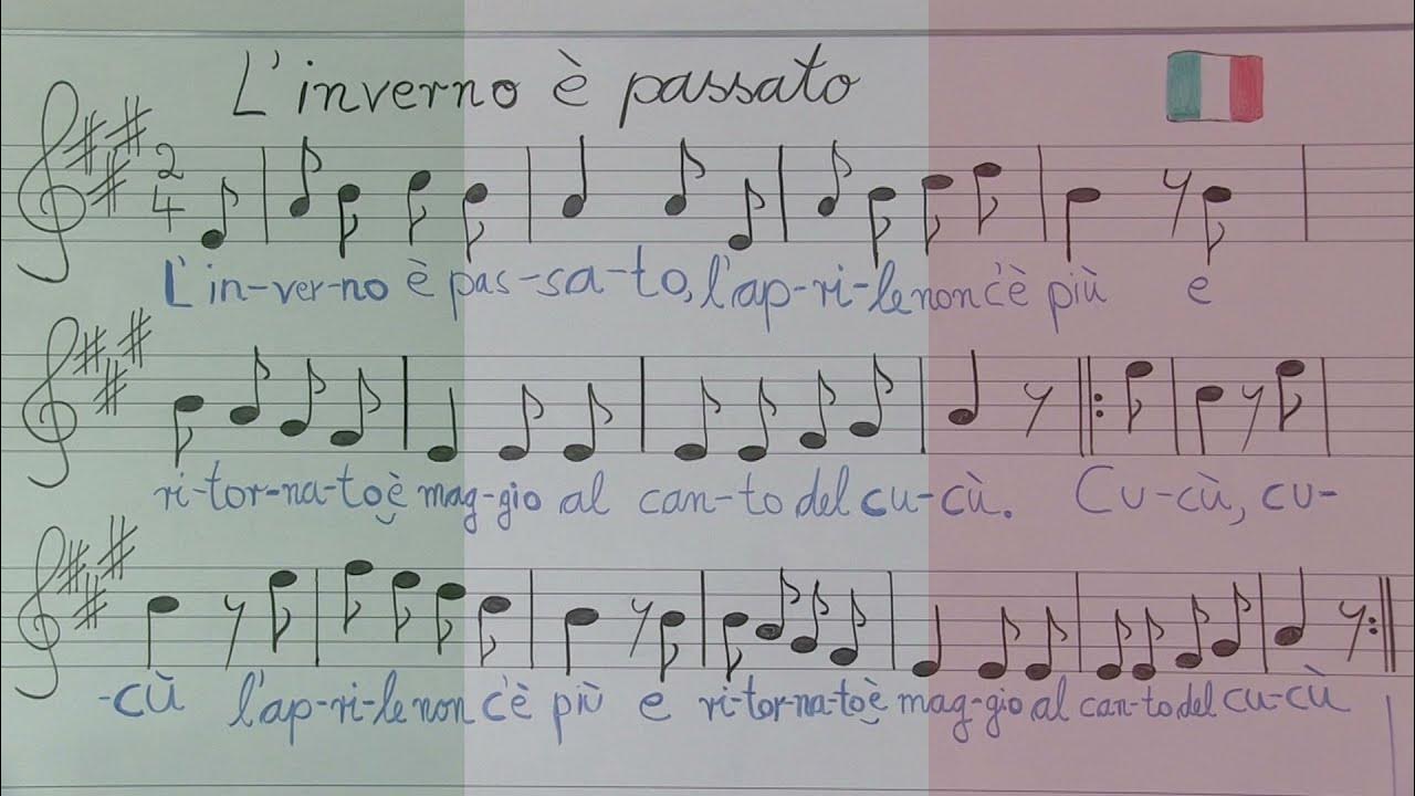 Musikstunde mit Herrn Kleis: L' inverno è passato - YouTube