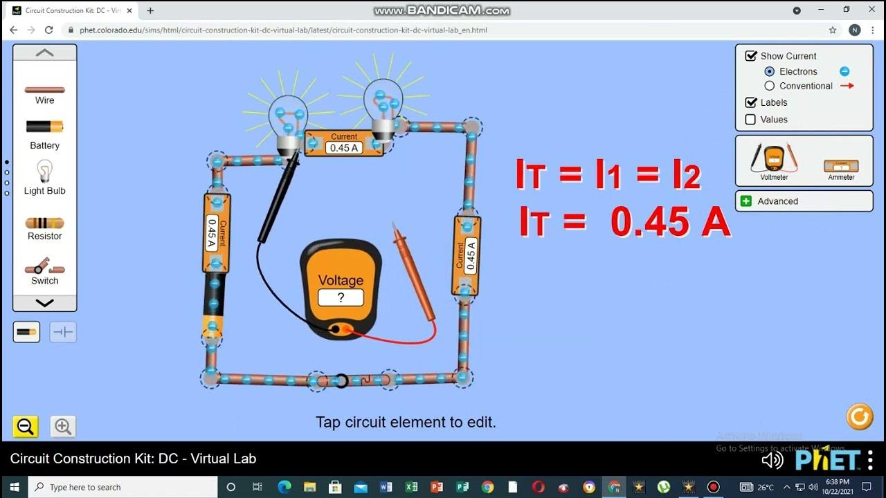 How to build Series Circuit and Parallel Circuit using PhET Simulations ...