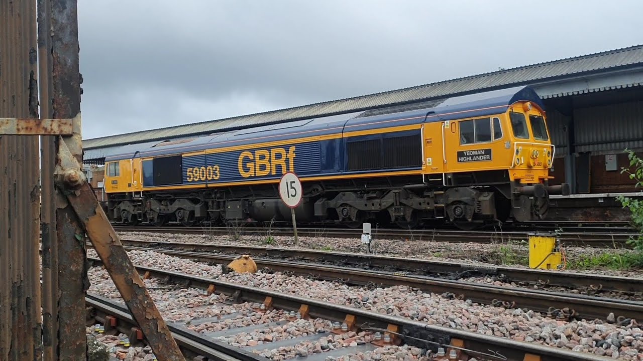 GBRf Class 59/0 59003 'Yeoman Highlander' Passing Salisbury (19/10/2023 ...