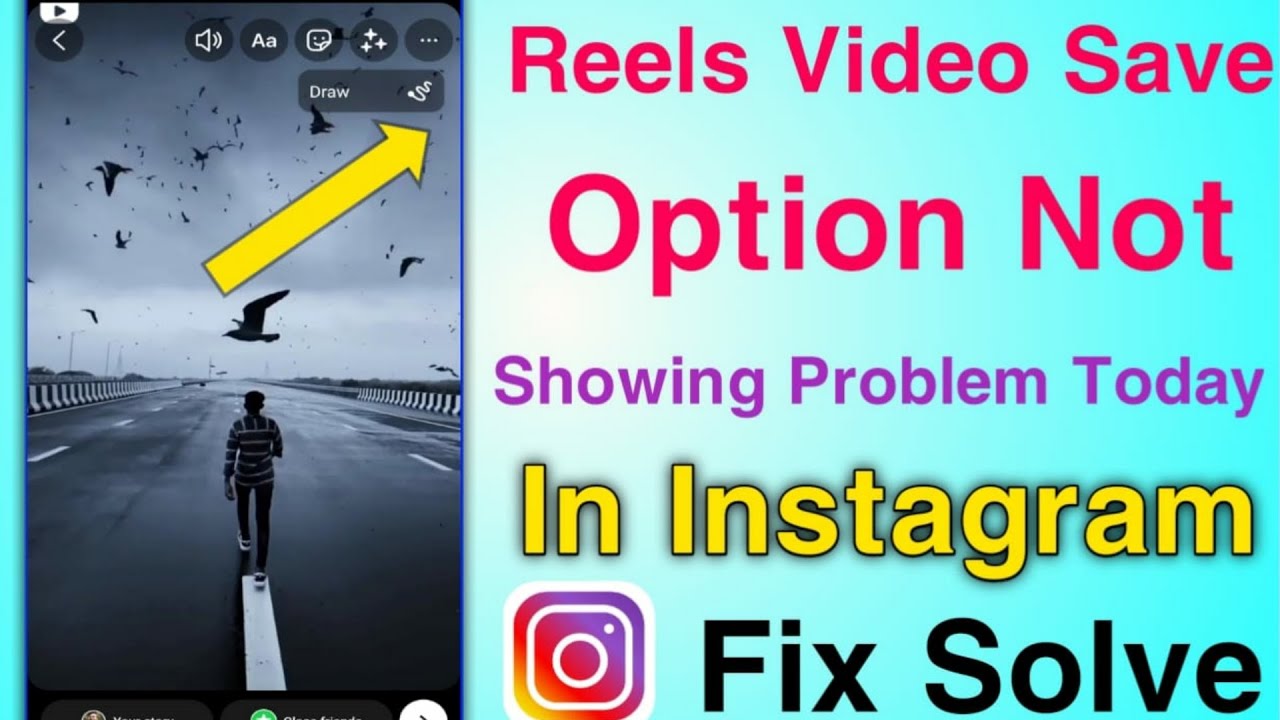 reels video save option not showing | how to get reels video save ...