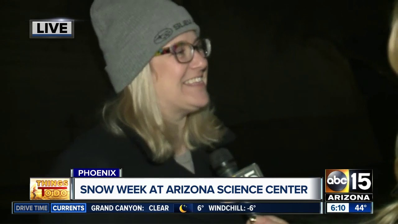 Snow week underway at the Arizona Science Center - YouTube