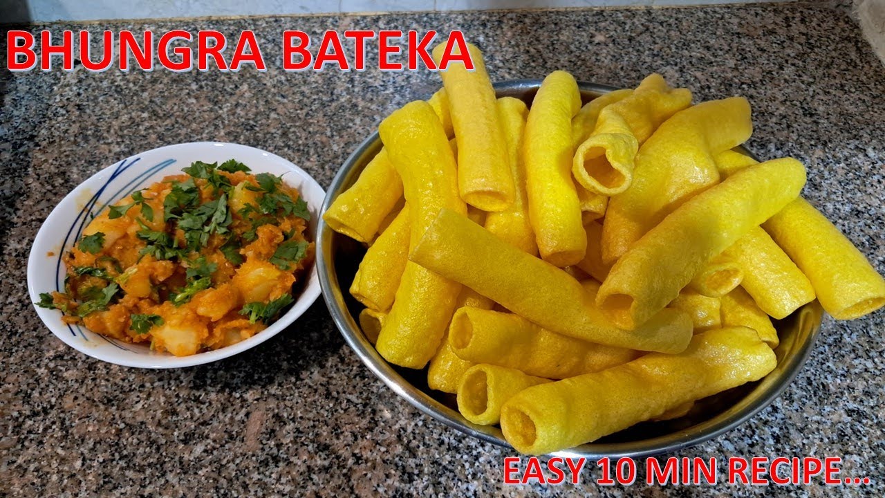 ભૂંગળા બટેટા | Bhungra Bateka | Lasaniya Bateka Recipe | Easy Snack 😋 ...