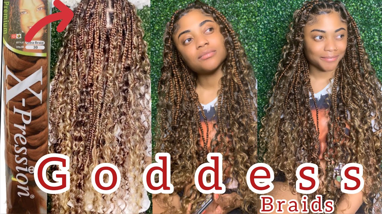 GODDESS BRAID USING EXPRESSION BRAID EXTENSION + Magic Gold Easy Diva ...