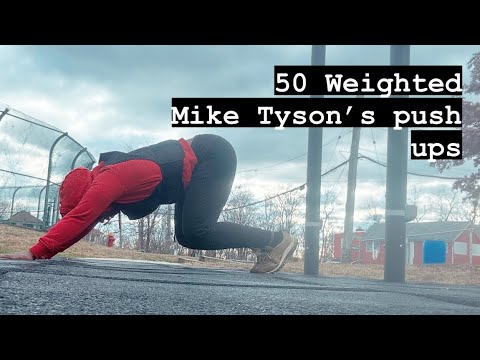 50 Quick Mike Tyson’s Weighted Push Ups | Calisthenics Workout @ms ...
