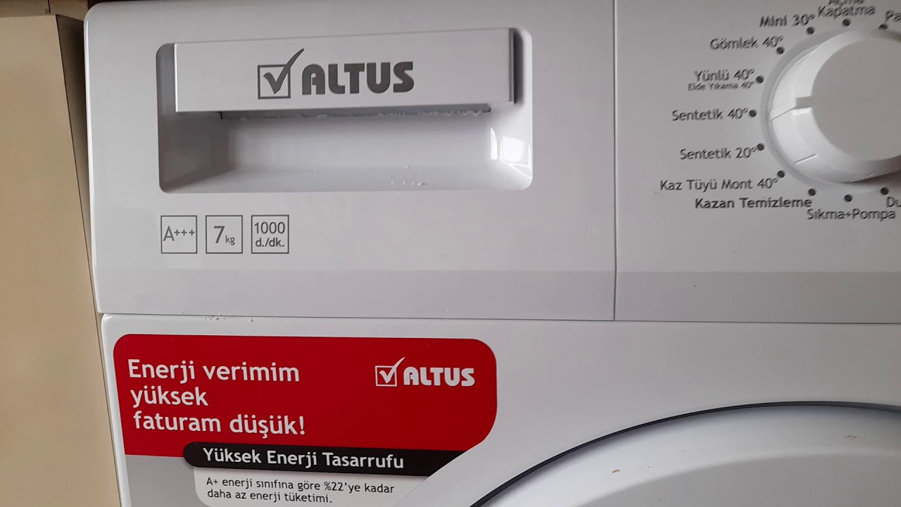 ALTUS ÇAMASIR MAKINASI - YouTube
