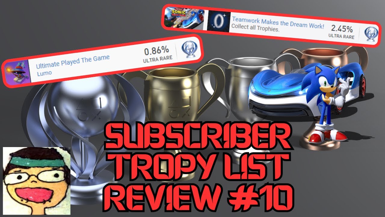 SUBSCRIBER Trophy List Review #10 - LOADS of Platinums, LOADS of GAMES ...