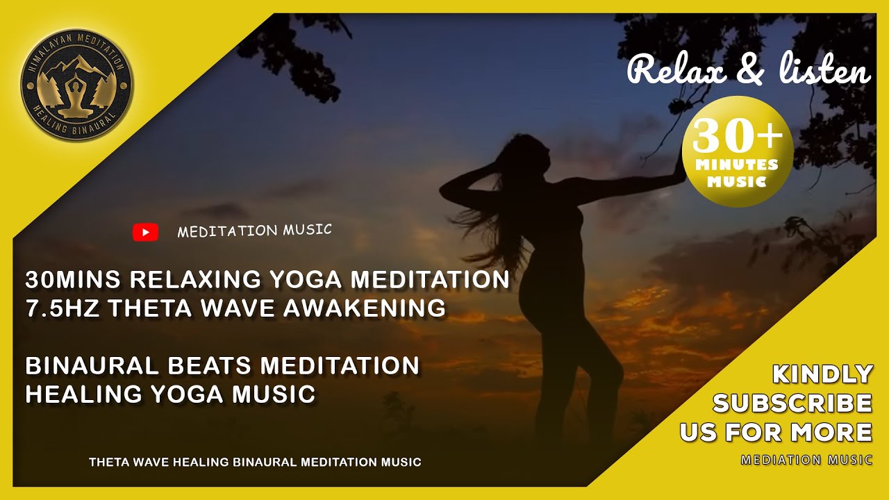 Instant Relaxing Yoga Meditation Music - Theta Wave 7.5Hz Binaural Beats Meditation - Self ...