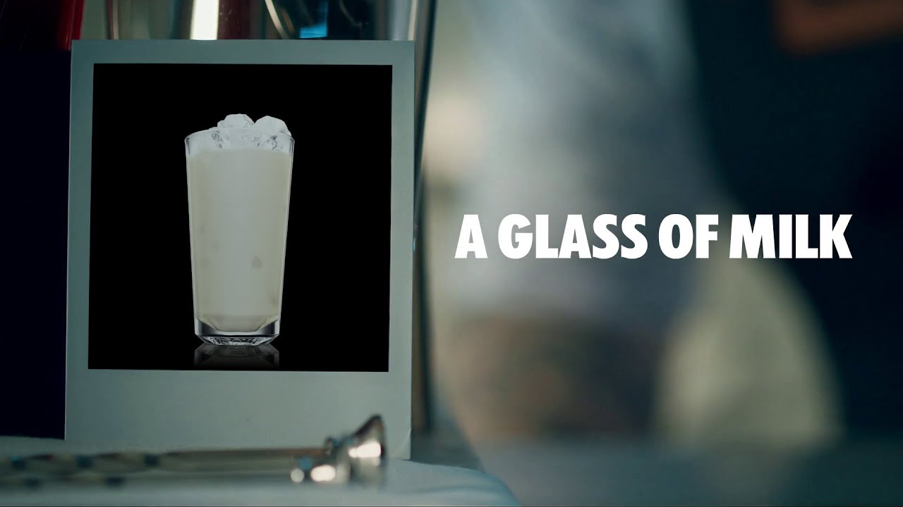 A GLASS OF MILK DRINK RECIPE - HOW TO MIX - YouTube
