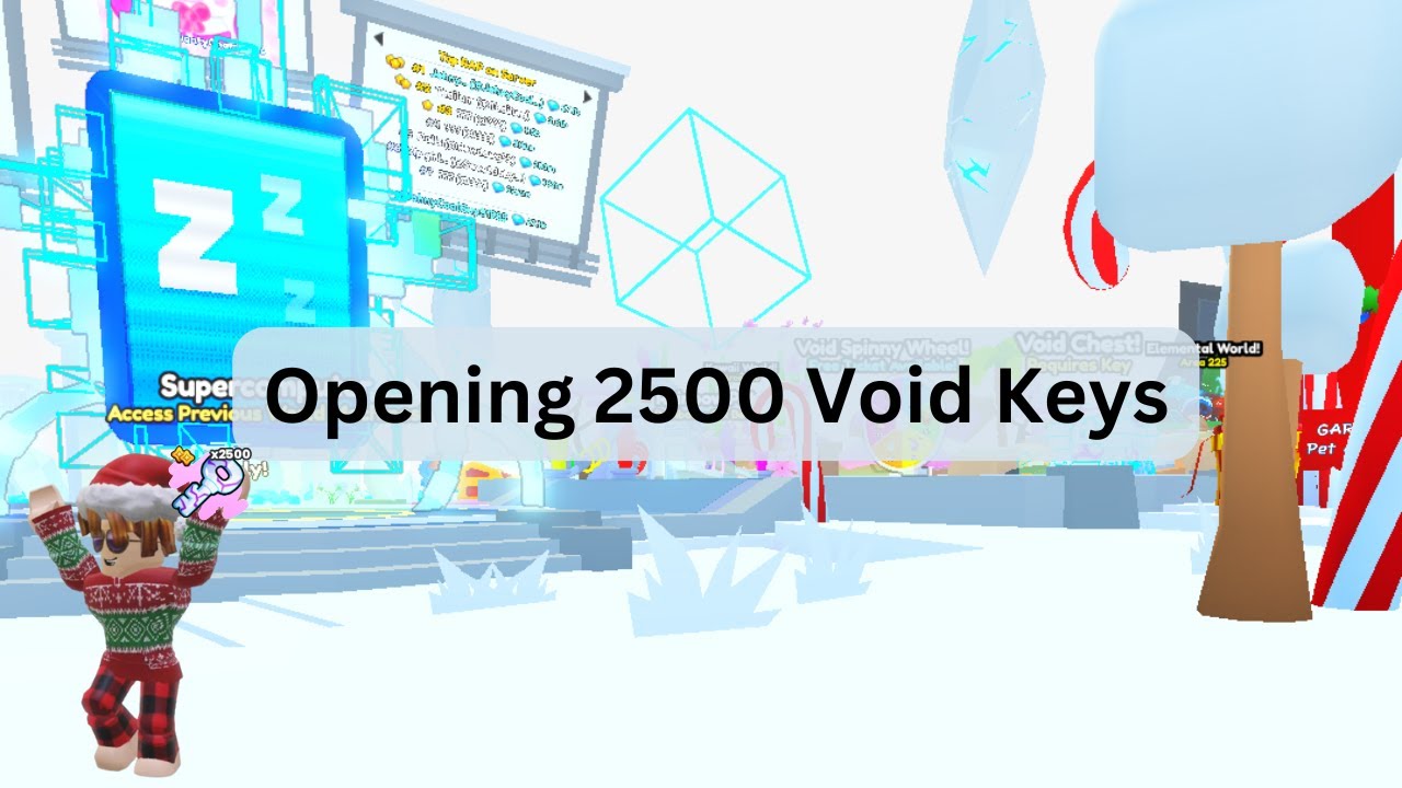 Opening 2500 Void Keys! #roblox #foryou #ps99 #psx #giveaway #winter # ...
