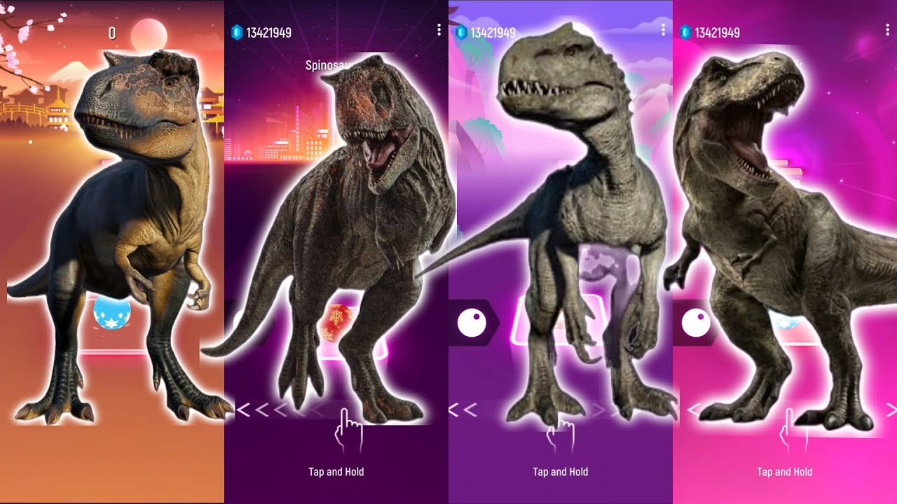 Albertosaurus🆚Carnotaurus🆚Indominus Rex🆚Tyrannosaurus Rex CoffinDance ...