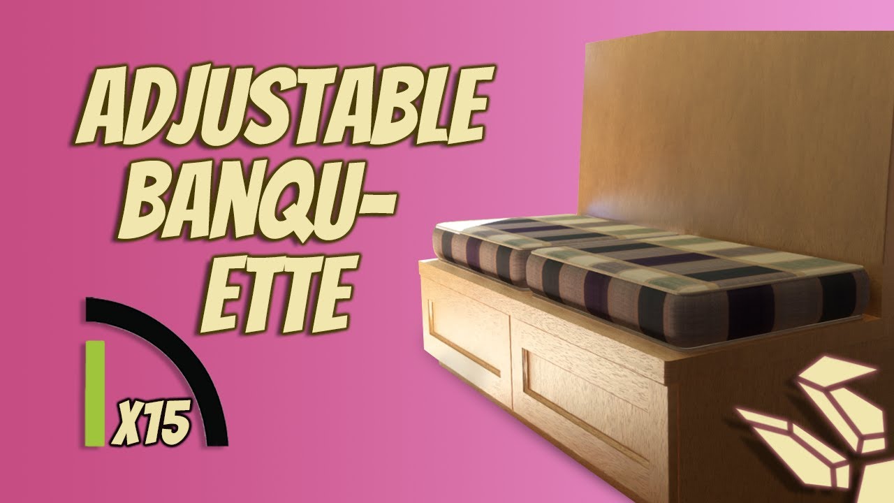 Adjustable Banquette With Angled Back and Cushions in Chief Architect ...