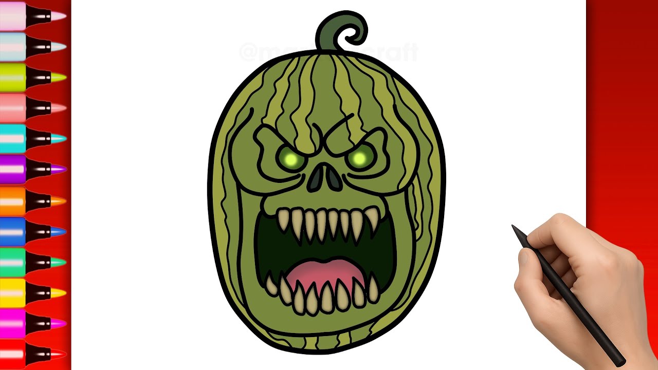 How to Draw LIN GANG MELON - Drawing New Italian Brainrot - YouTube