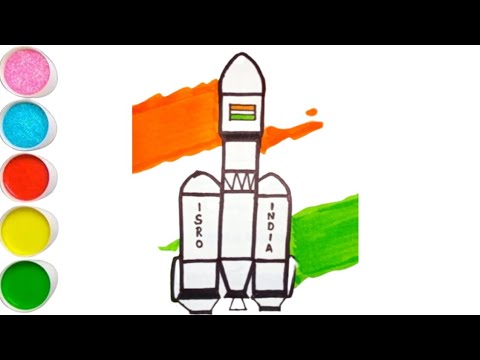 Chandrayaan 3 Drawing,coloring & painting for kids,toddlers # ...