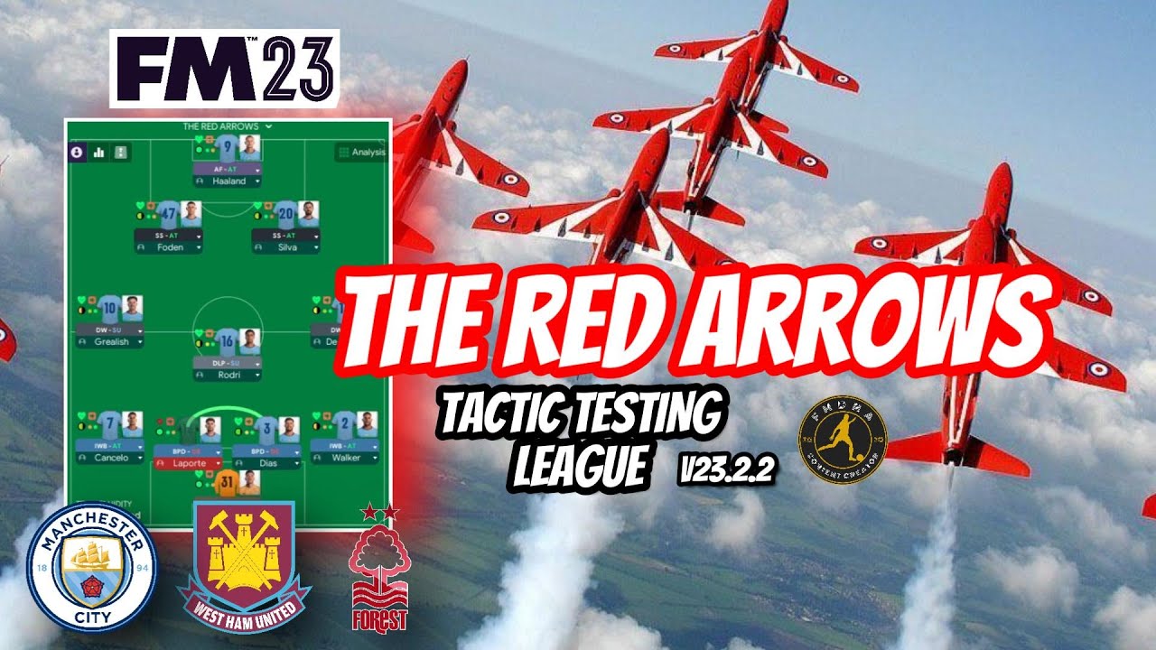 FM23 Tactic Testing League V23.2.2 - THE RED ARROWS - Football Manager ...