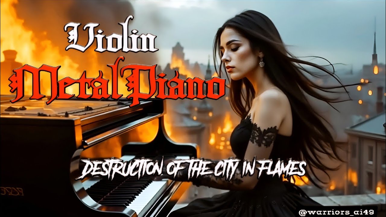 VIOLIN METAL PIANO - Destruction of the city in flames🔥 - YouTube