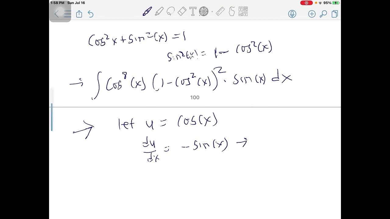 Trig Integration Involving odd Powers - YouTube