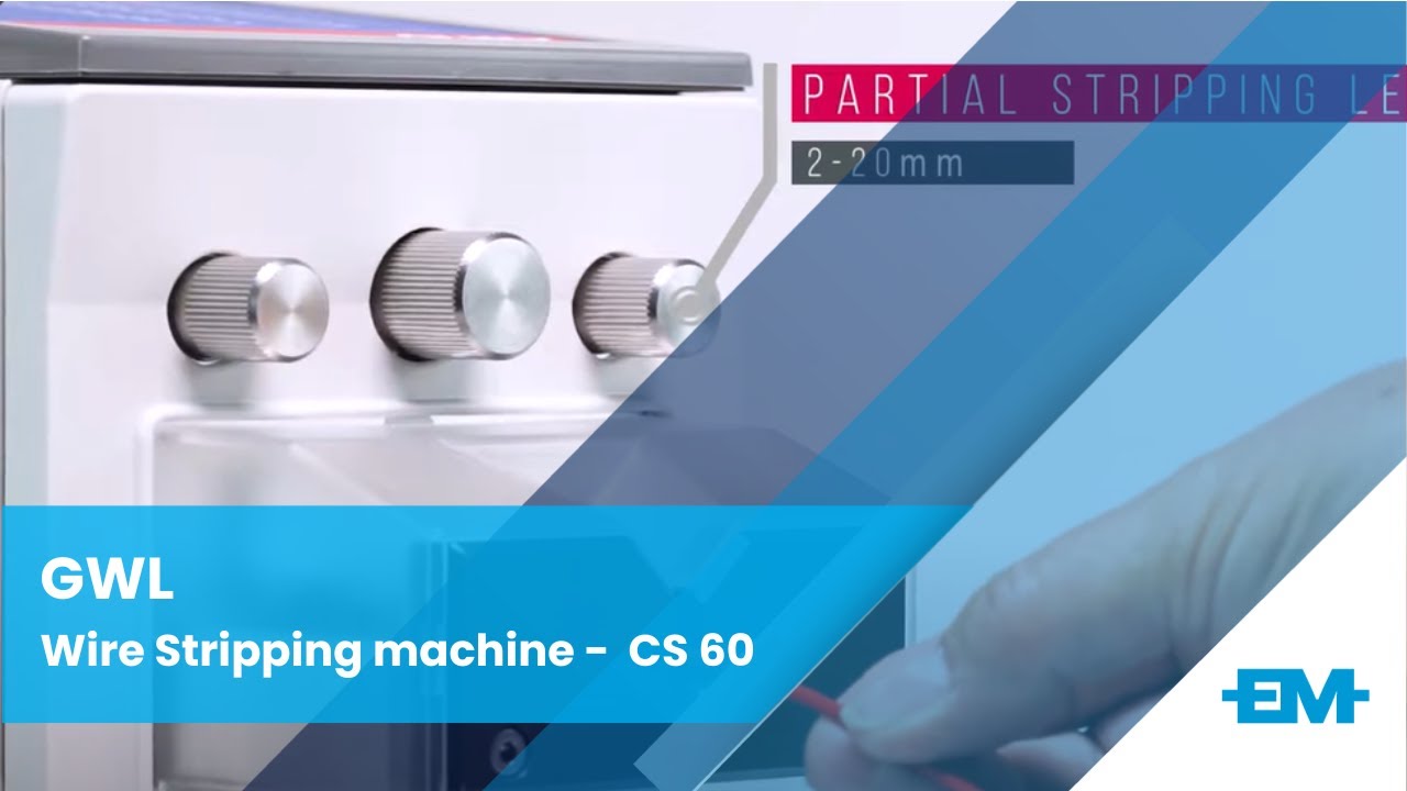GLW CS 60 - Wire Stripping machine - YouTube
