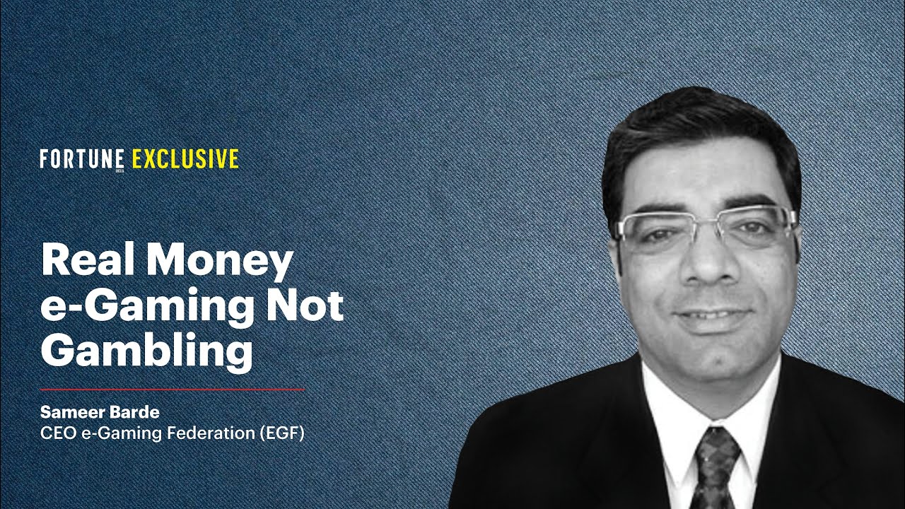 Real money gaming not always gambling: Sameer Barde - YouTube