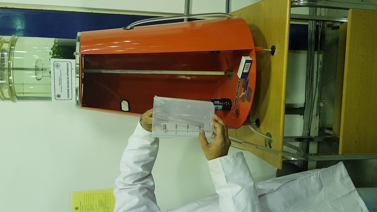 MET 212- Measurement of Reynold's Number (Experiment No.3) - YouTube