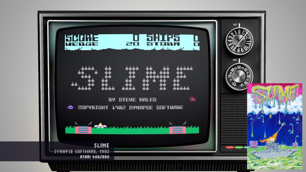Slime - Synapse Software, 1982 - Atari 400/800 (4K) - YouTube