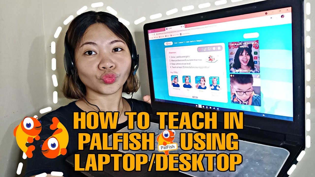 PALFISH TUTORIAL ON HOW TO TEACH USING LAPTOP/DESKTOP - YouTube