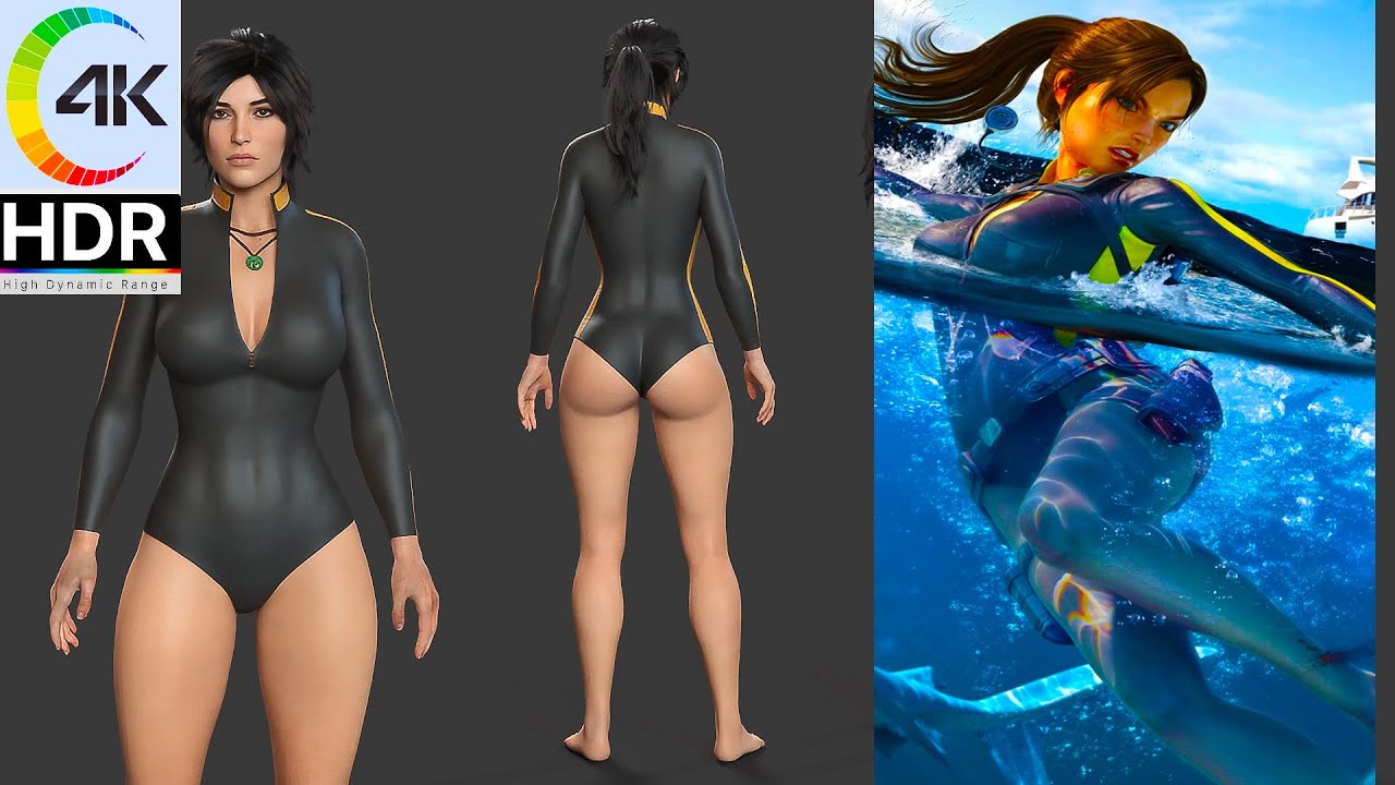 Shadow of the Tomb Raider in 4K HDR: Iconic Tomb Raider Underworld Swimsuit Mod Showcase - YouTube