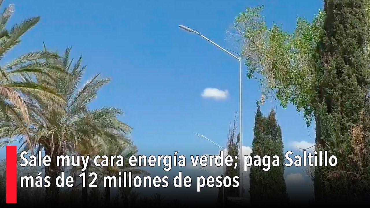 Sale muy cara energía verde; paga Saltillo más de 12 millones de pesos ...