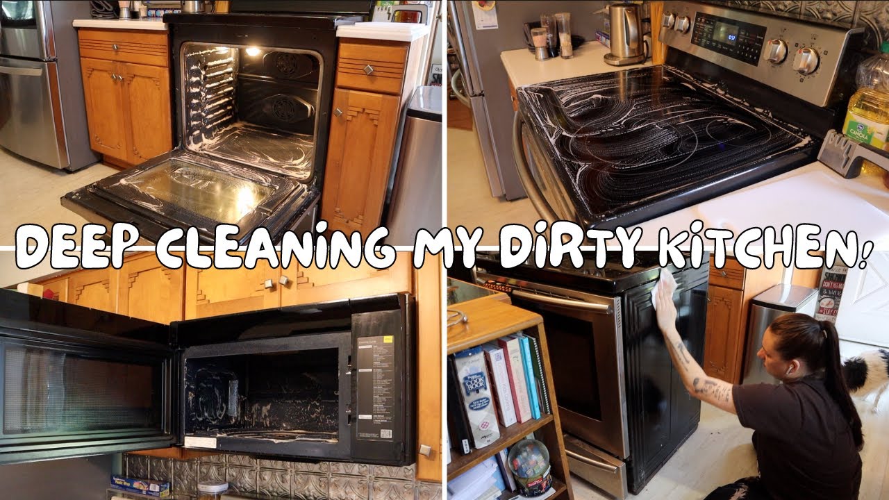 Deep Cleaning My DIRTY Kitchen! | Kitchen Cleaning Series 2 | VLOG ...