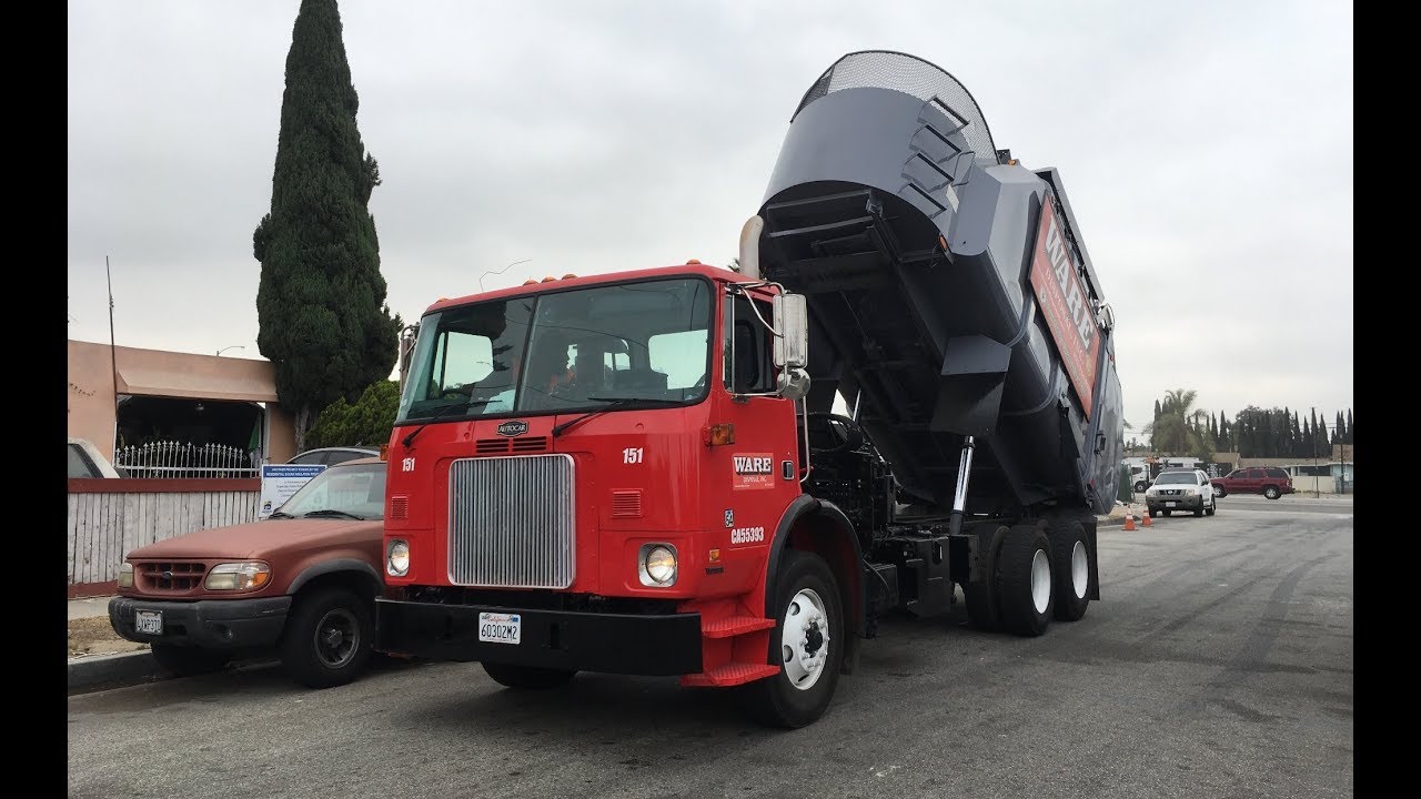 Ware Disposal: Garbage Trucks in Lennox - YouTube