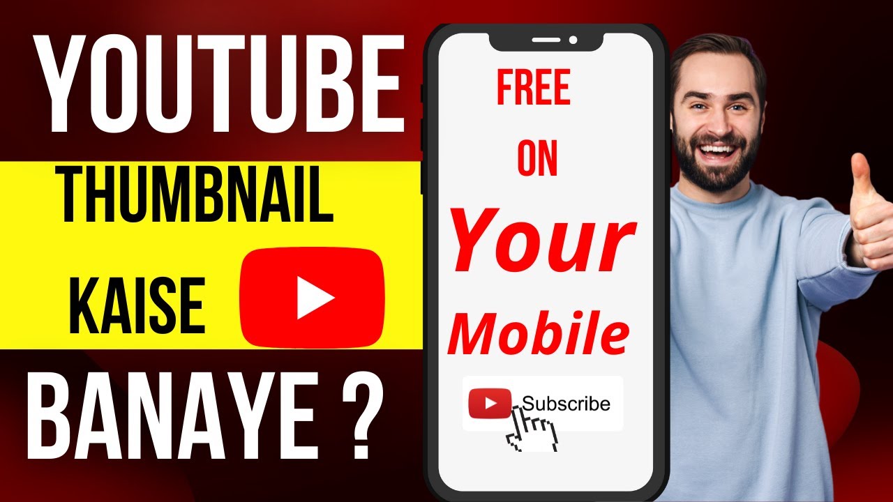 HOW TO MAKE PROFESSIONAL THUMBNAIL FOR YOUTUBE VIDEOS ON MOBILE ...