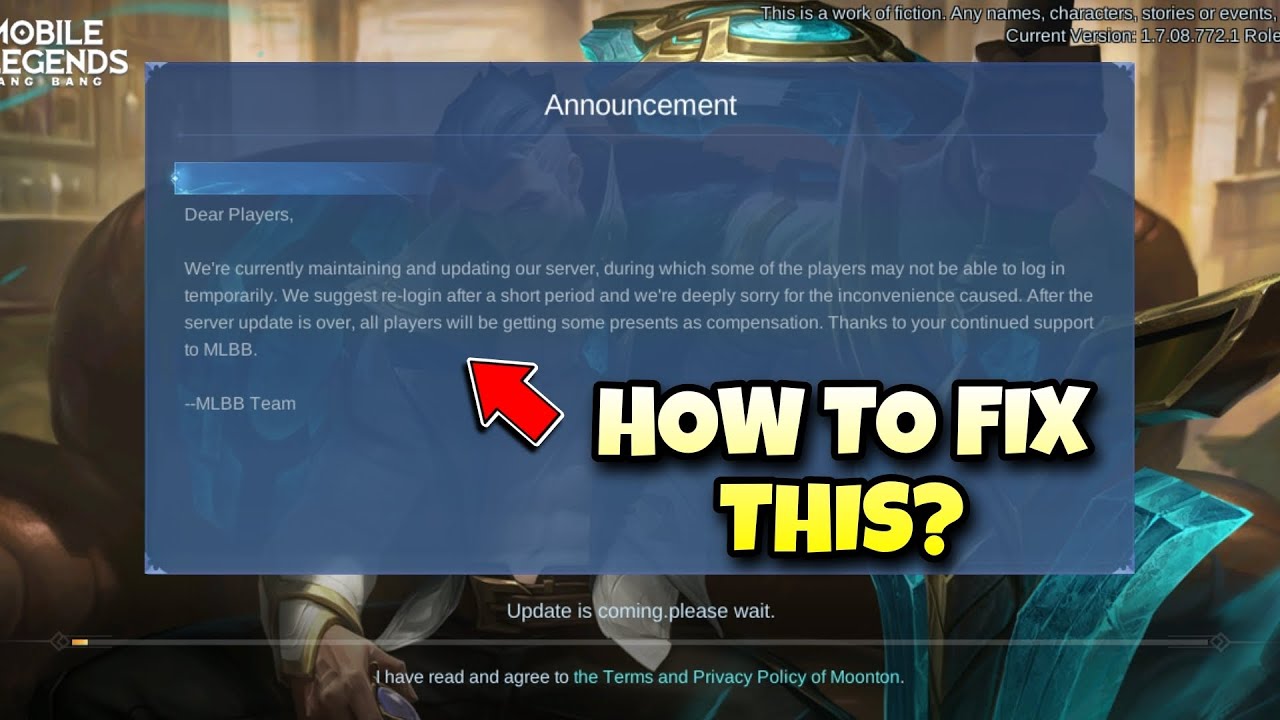 HOW TO BYPASS MOBILE LEGENDS UPDATE MAINTENANCE | PLAYING MLBB EVEN ...