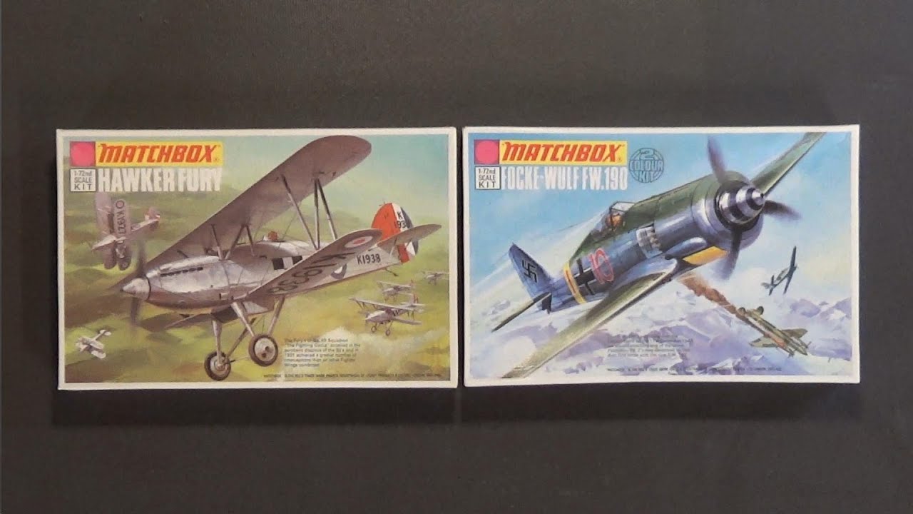 Lesney Matchbox Model Airplane Kits from 1973 - YouTube