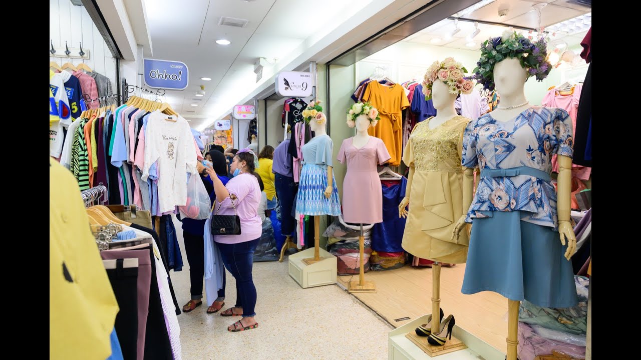 [4K] 2020 Plus size wear shopping mall "Krung Thong Plaza" on Pratunam ...