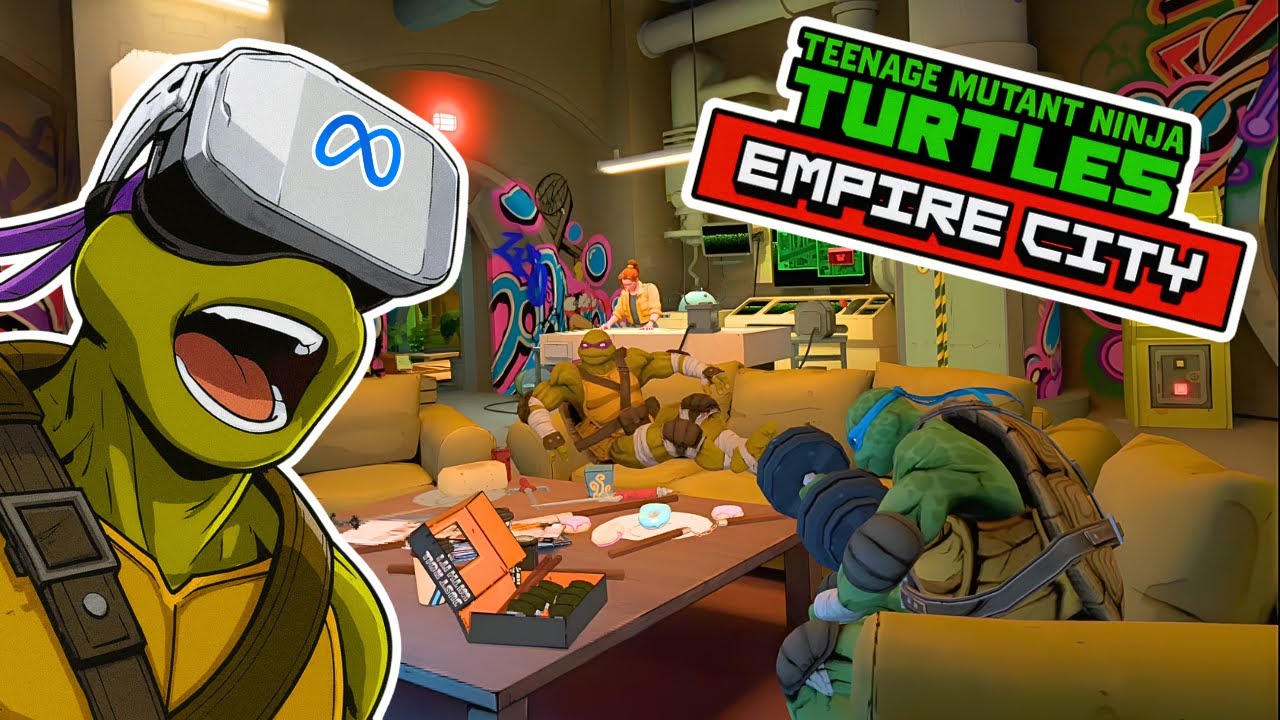 HE PODIDO JUGAR al TORTUGAS NINJA en REALIDAD VIRTUAL! (Teenage Mutant Ninja TURTLES EMPIRE CITY ...