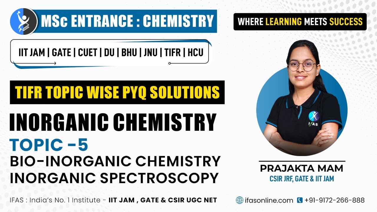 Inorganic Chemistry | TIFR topic wise PYQ solution | Topic 5 - YouTube