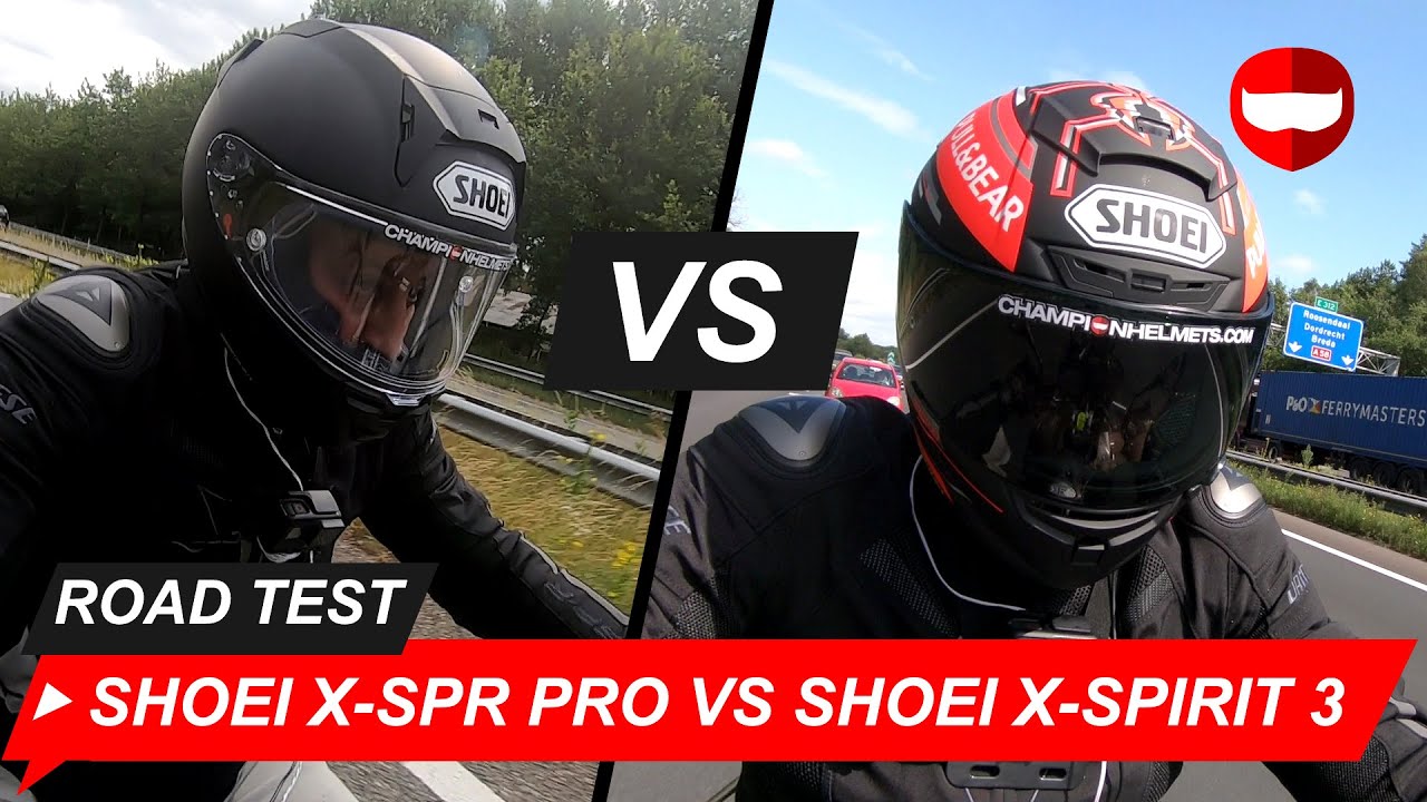 Shoei X-SPR Pro vs Shoei X-Spirit 3 - Review & Roadtest ...