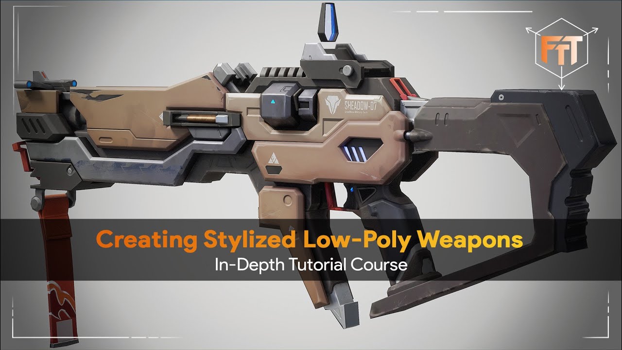Creating Low-Poly Stylized 3D Weapons - YouTube