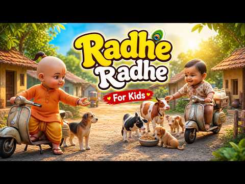Radhe Radhe Chant for Kids | Krishna Bhajan for Deep Peaceful Sleep