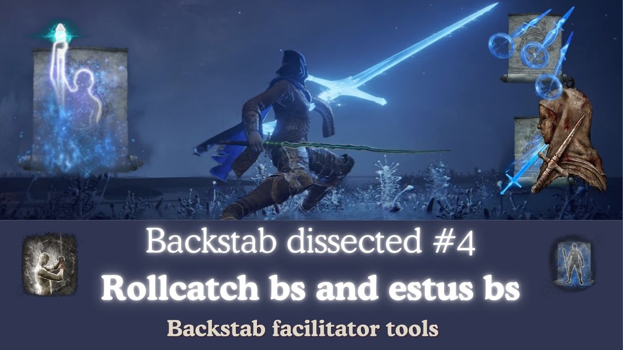 Backstab dissected #4 Rollcatch backstab and estus punish backstab - elden ring pvp - YouTube