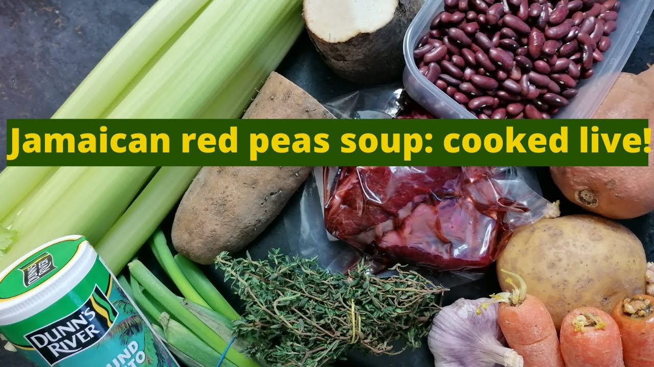 Jamaican Red Peas Soup. Live Cooking - YouTube
