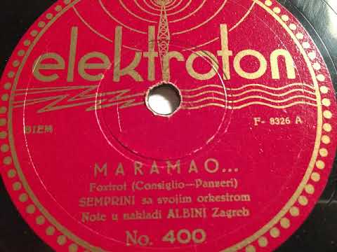 Alberto Semprini Orchestra, Maramao.... , Swingfox, Milano, 1939 - YouTube