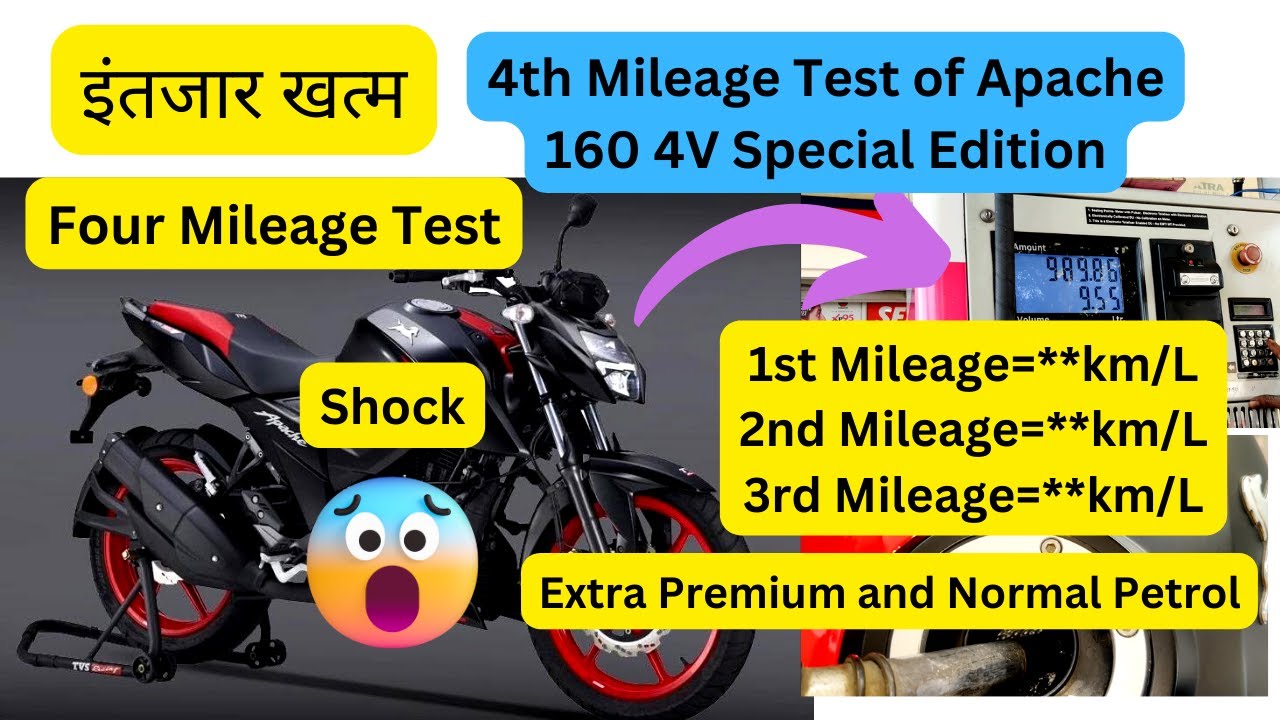 Back to Back Four Mileage Test of Apache 160 4V Special Edition 😬😬😬 # ...