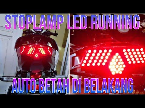 STOPLAMP LED RUNNING | PASANG STOPLAMP LED RUNNING VARIO - YouTube