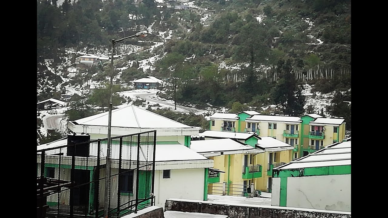 Snowfall in Ravangla Sikkim - YouTube