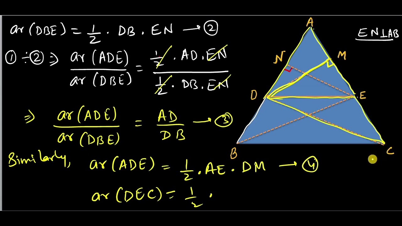 Basic proportionality theorem (BPT) | Triangles| Class 10 | NCERT| CBSE ...