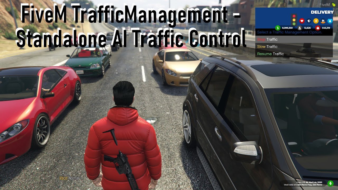 Gta V FiveM TrafficManagement - Standalone AI Traffic Control - YouTube