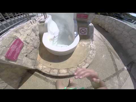 Camy gopro on her head pool westin lagunmar