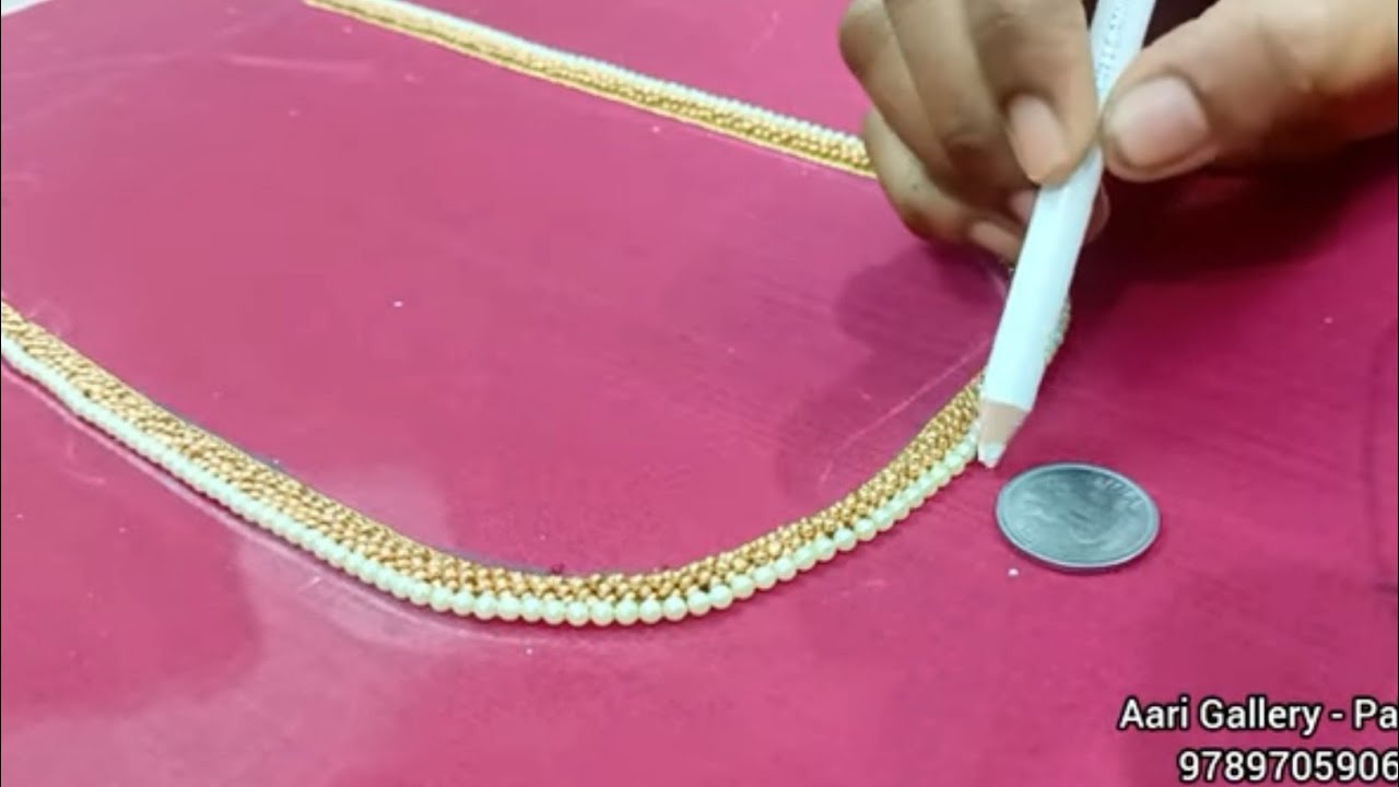 Aari work kodi design blouse|aari work ring knot design|aari work ...