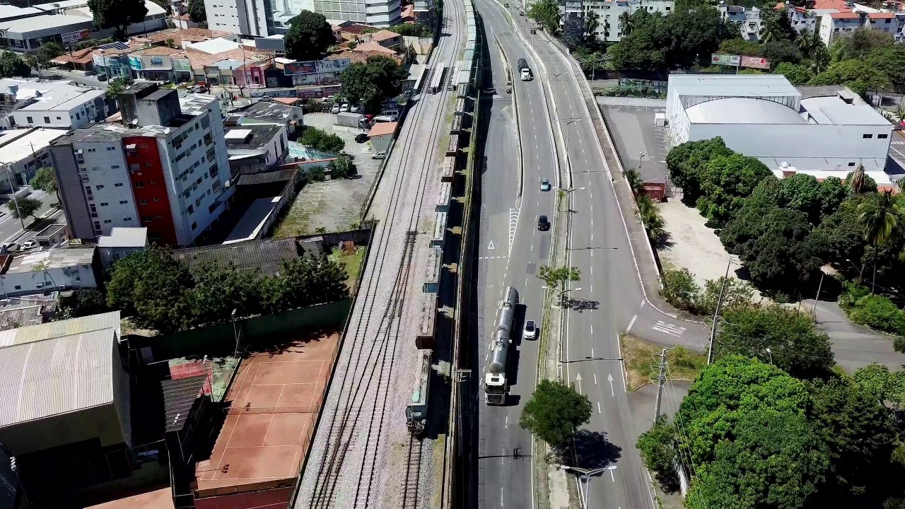 Chasing a train with drone - YouTube